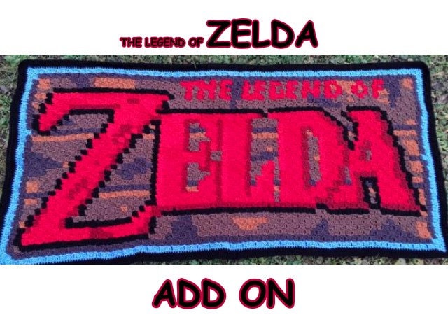 ADD ON the Legend of Zelda Inspired Graph for Blanket, C2C, Written ...