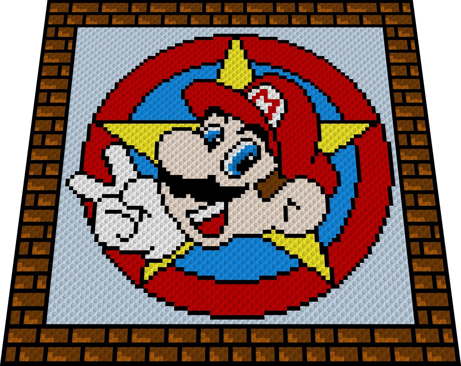 SUPER MARIO STAR - C2c Graph - Etsy