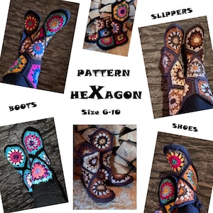 Hexagon Socks Crochet Pattern - Etsy