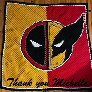 DEADPOOL & WOLVERINE - Graph for C2C Blanket - Etsy