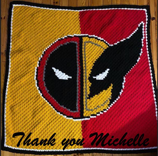 DEADPOOL & WOLVERINE - Graph for C2C Blanket - Etsy