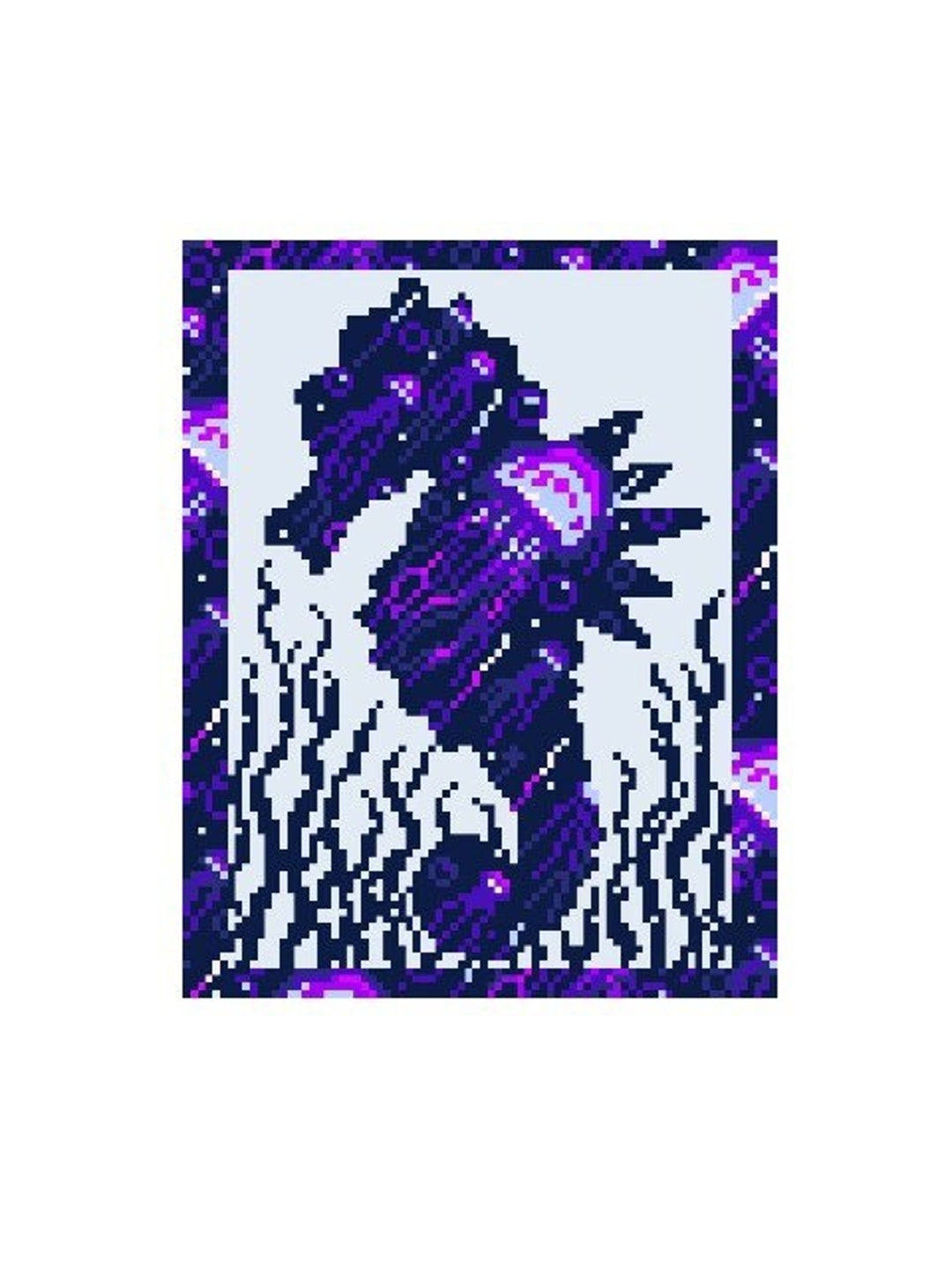 SEAHORSE SILHOUETTE - Graph for Sc Crochet Blanket - Etsy