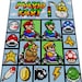 MARIO KART - Super Mario Inspired Graph for Blanket, C2C, Written ...
