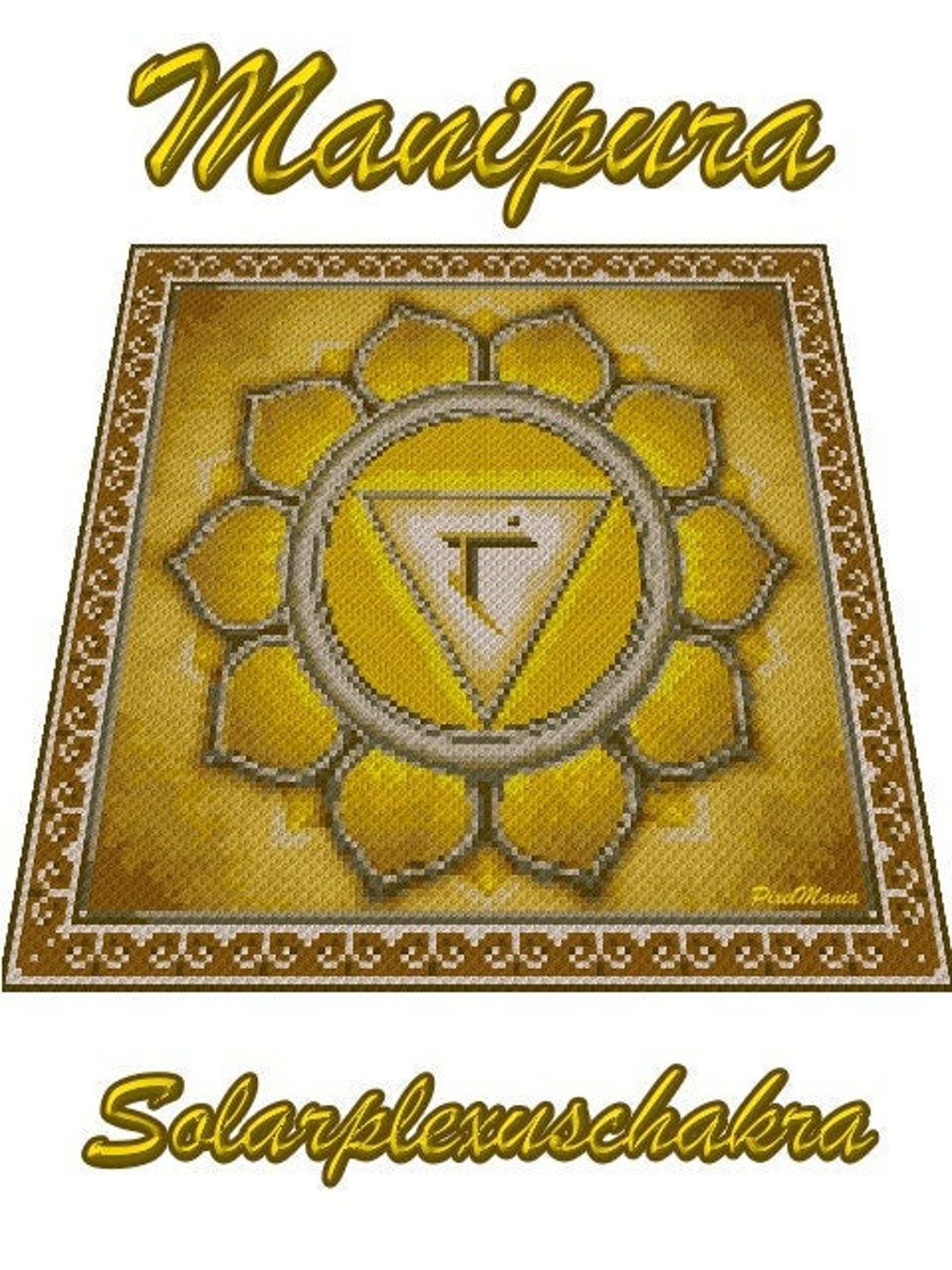 MANIPURA - Solar Plexus Chakra - Graph for Crochet C2c Blanket, Written ...