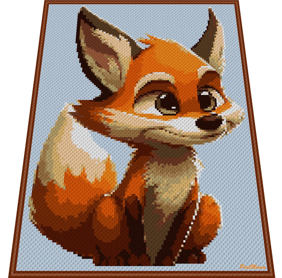 FOX - Graph for C2c Crochet Blanket - Etsy