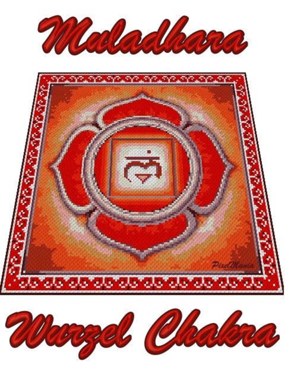 MULADHANA - Root Chakra, Graph for Crochet C2c Blanket - Etsy
