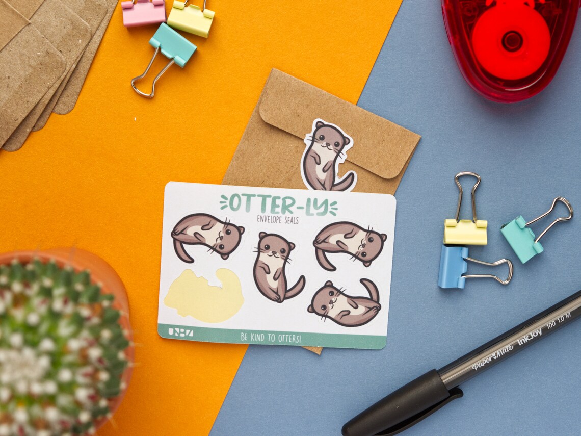 Blank Mini Animal Kawaii Cards Pack of 5 With Envelopes Blank | Etsy