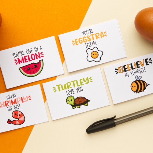 Blank Mini Animal Kawaii Cards Pack of 5 With Envelopes Blank - Etsy