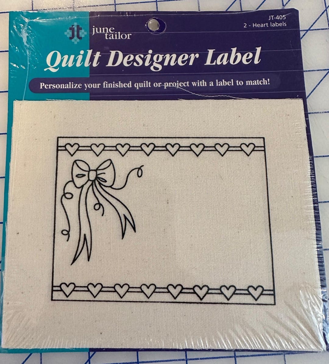 June Tailor Quilt Designer Label, Pack of 2 Heart Labels - Etsy