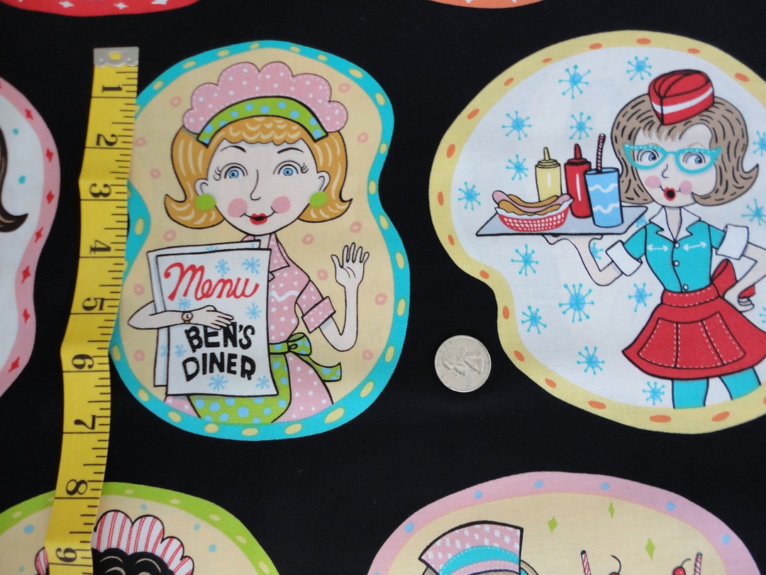 Barbara's Diner by Elizabeth Studios, Black - Etsy