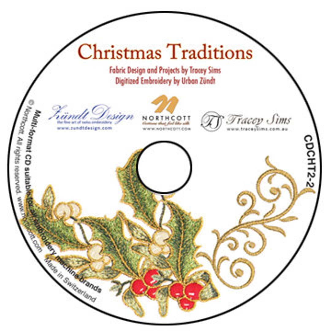 Embroidery Machine: Christmas Traditions, Cd - Etsy