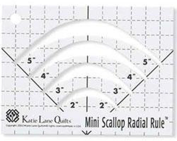Katie Lane Mini Scallop Radial Ruler - Etsy