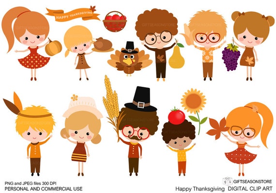 Thanksgiving Digital clip art for Personal and Commercial use | Etsy