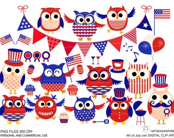 4th of July Owl | Etsy
