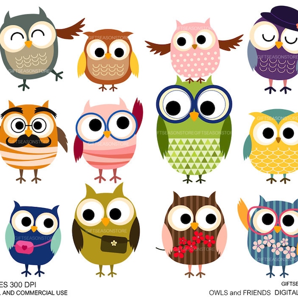 Hoot Clip Art - Etsy