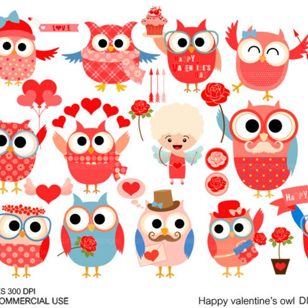 Valentine Owl - Etsy