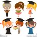 Graduation student Digital clip art for Personal and | Etsy