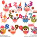 Birthday Owl Clip Art for Personal and Commercial Use INSTANT DOWNLOAD ...