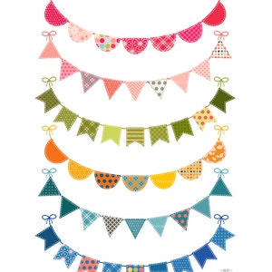 6 Bunting Digital Clip Art for Personal and Commercial Use - Etsy
