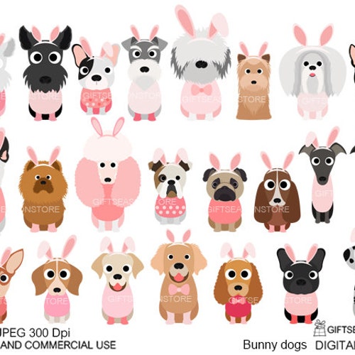 School Dogs Digital Clip Art for Personal and Commercial Use - Etsy