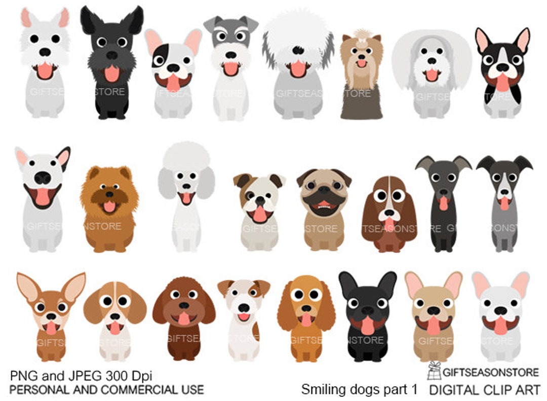 The Bark Magazine Smiling Dogs Clipart