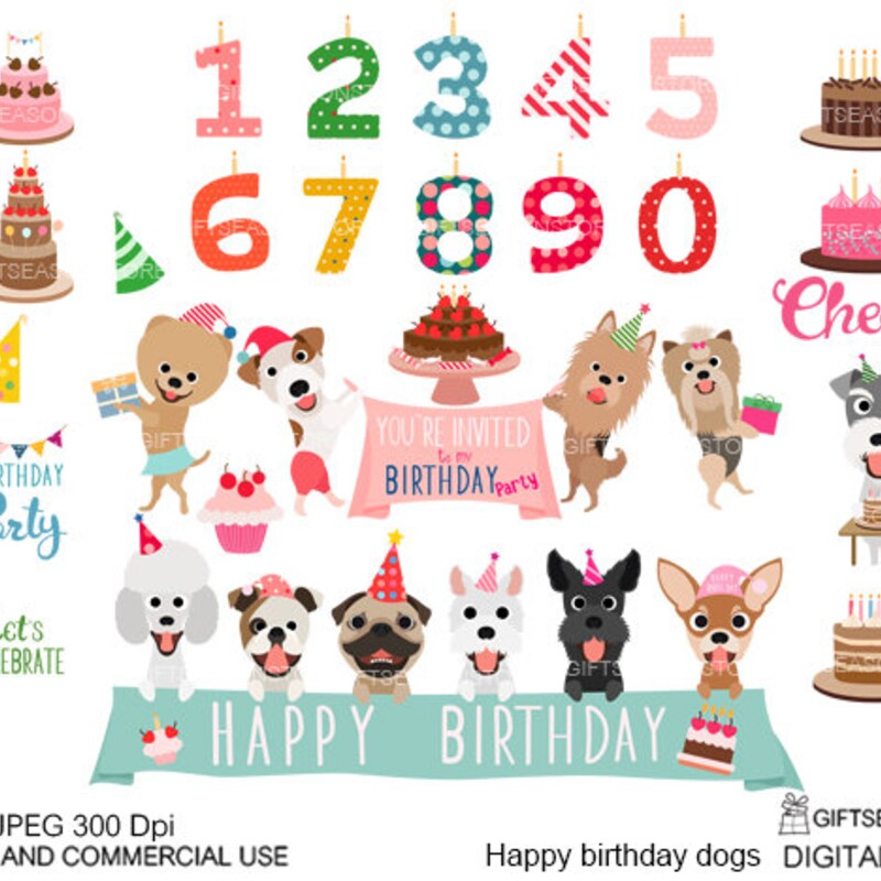 Birthday Clip Art - Etsy