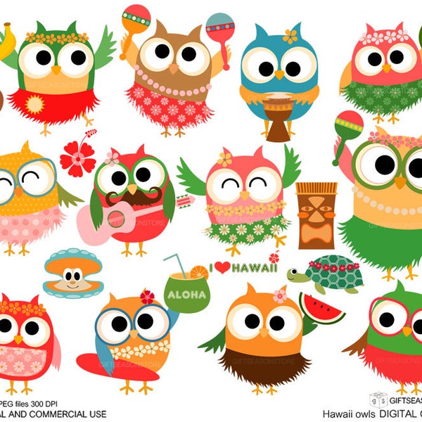 Owl Clip Art - Etsy