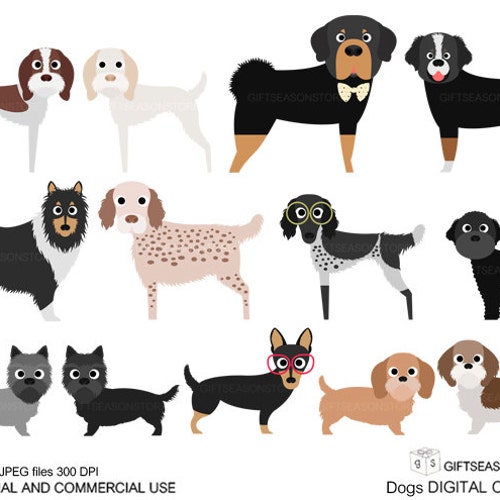 Sport Dogs Digital Clip Art for Personal and Commercial Use - Etsy