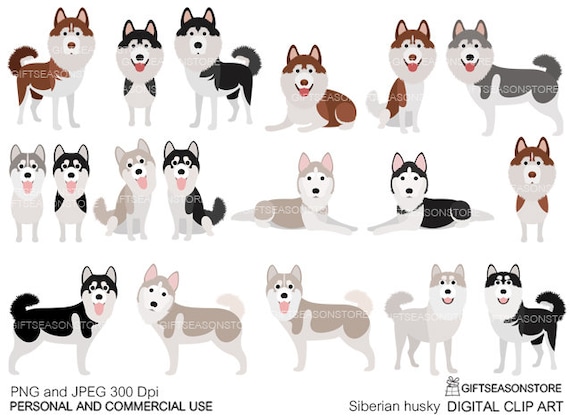 Alaskan Husky Clip Art