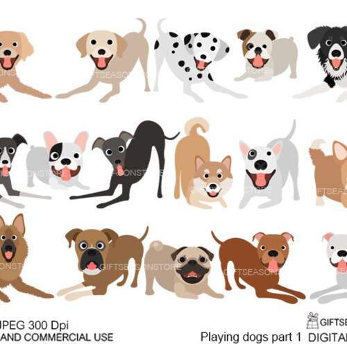 Sport Dogs Digital Clip Art for Personal and Commercial Use - Etsy