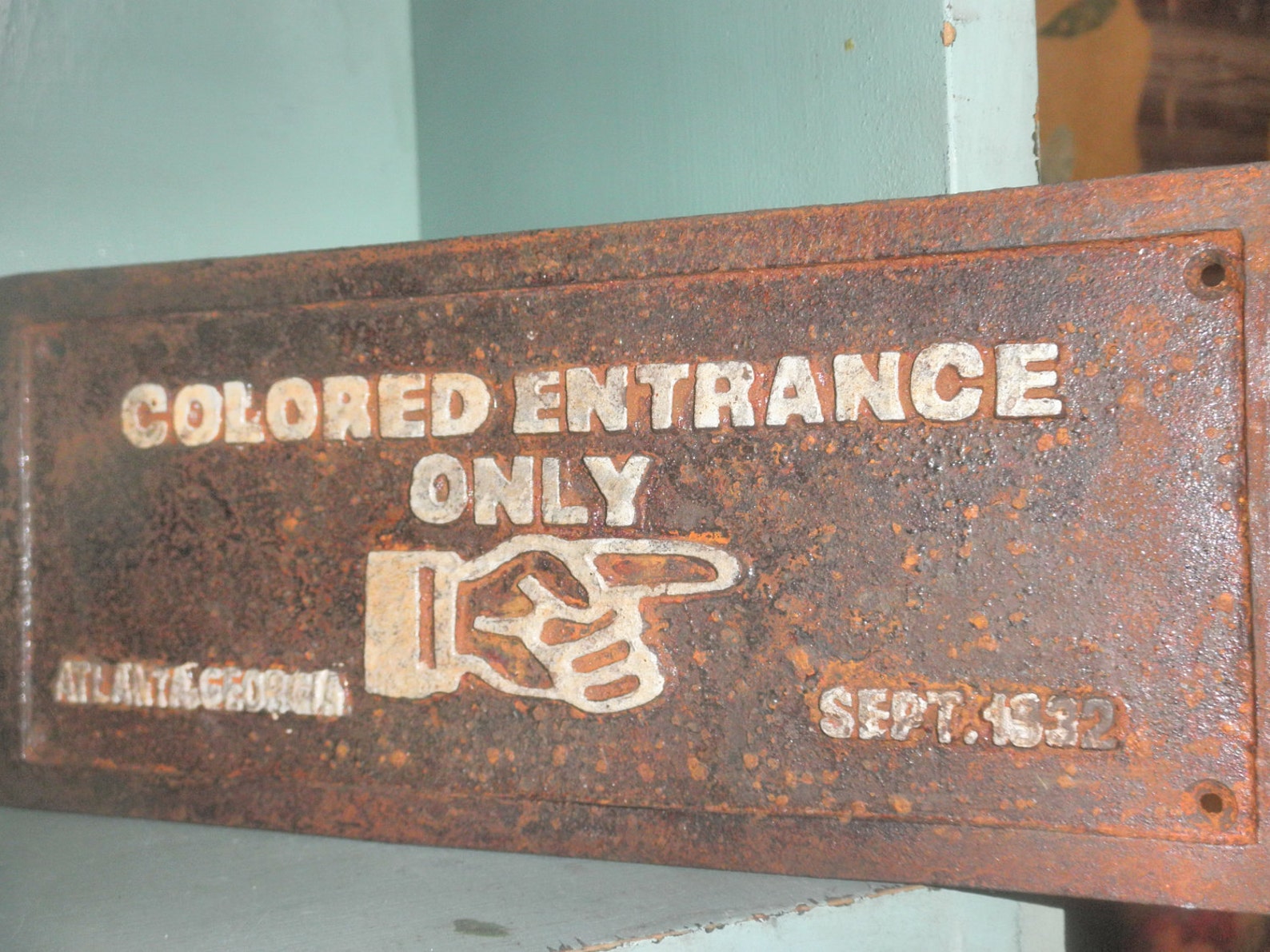 Atlanta Georgia 1932 Jim Crow Segregation Cast Iron Sign | Etsy