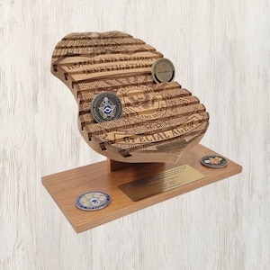 HSI Challenge Coin Display: DHS Alder Wood Coin Holder - Etsy