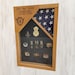 Navy Chief Anchor Shadow Box, Custom Retirement Gift, Personalized Flag ...