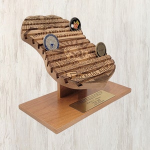 HSI Challenge Coin Display: DHS Alder Wood Coin Holder - Etsy