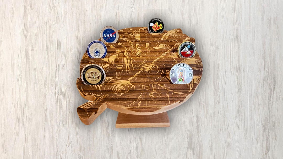 Firefighter Coin Display, Fire Department Appreciation Gift, Challenge ...