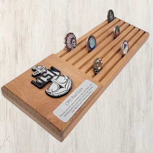 US Navy Challenge Coin Holder, USN Anchor Coin Display, Navy Chief Coin ...