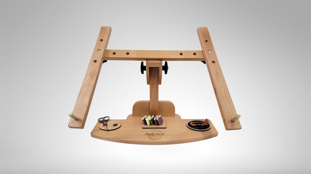 Adjustable Wood Cross Stitch Stand: Lap & Table Needlework Frame - Etsy