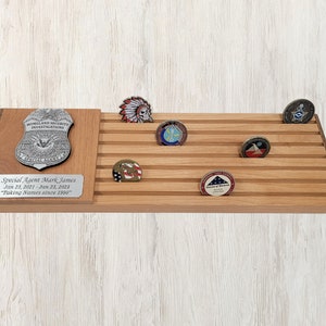 HSI Challenge Coin Holder, Special Agent Coin Display, Homeland ...
