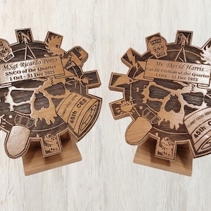 Civil Engineering Awards, CES Cog Plaques, Air Force CE Display - Etsy