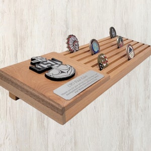 US Navy Challenge Coin Holder, USN Anchor Coin Display, Navy Chief Coin ...