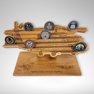 Custom Black Hawk Helicopter Challenge Coin Holder, Personalized ...