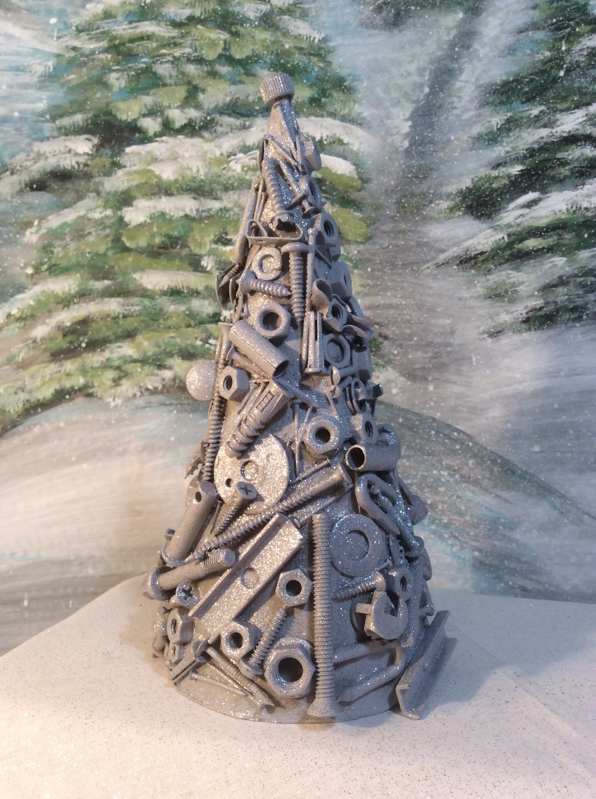 Silver Nuts and Bolts Tree - Etsy