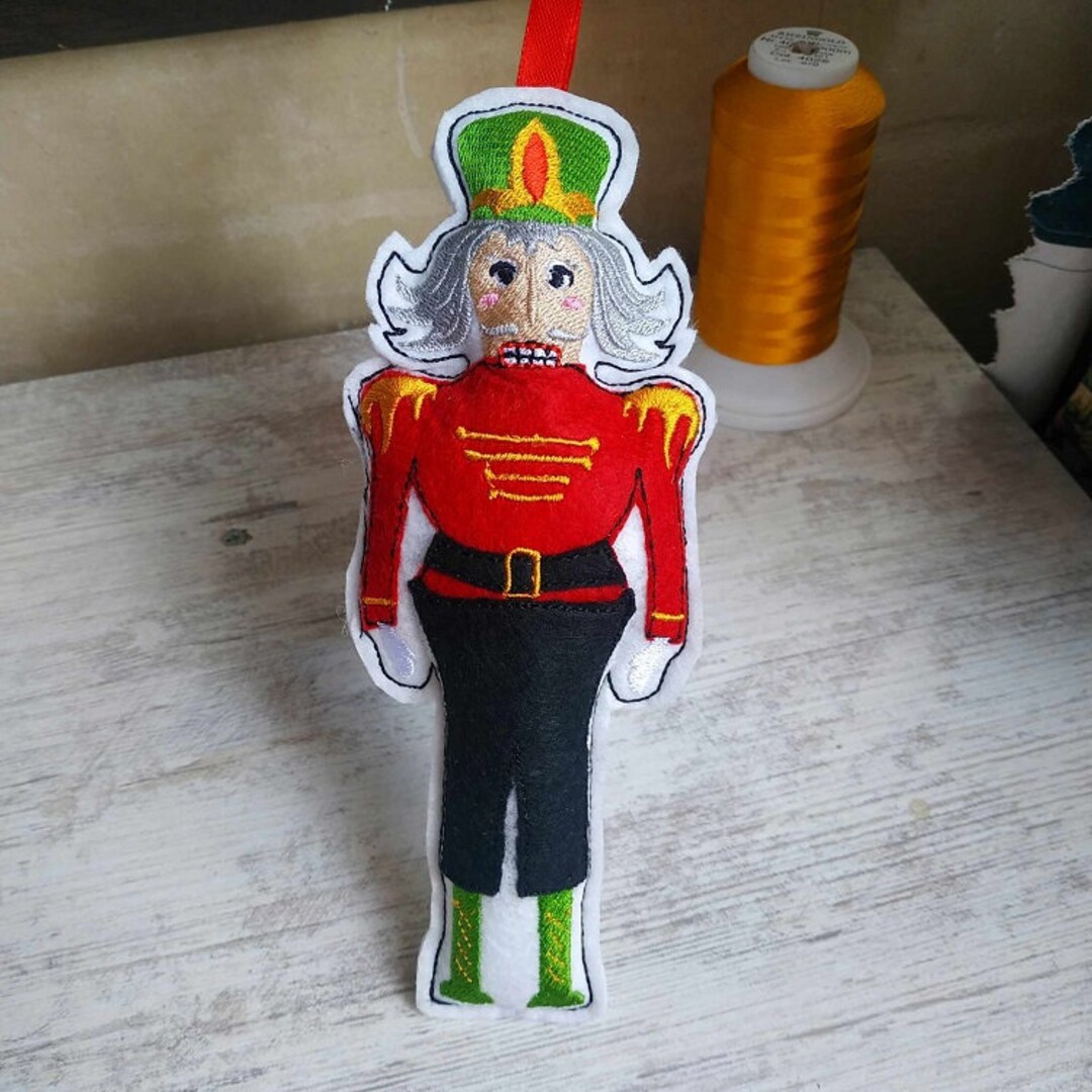 ITH Felt Nutcracker Machine Embroidery Design - Tutorial Included ...