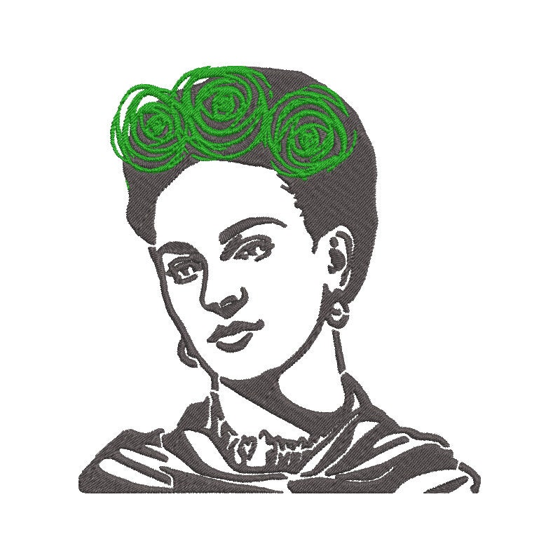 Frida Kahlo Machine Embroidery Design Instant Download - Etsy