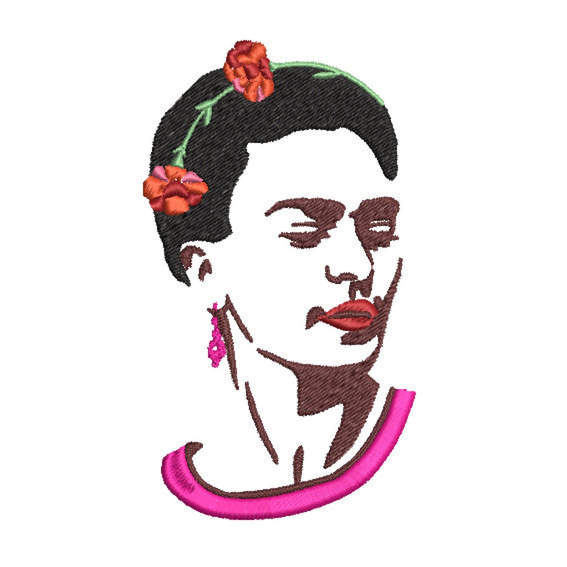 Frida Machine Embroidery Design Instant Download File, Digital Art - Etsy