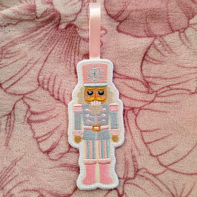 ITH Nutcracker in Pink Machine Embroidery Design - Instant Download ...