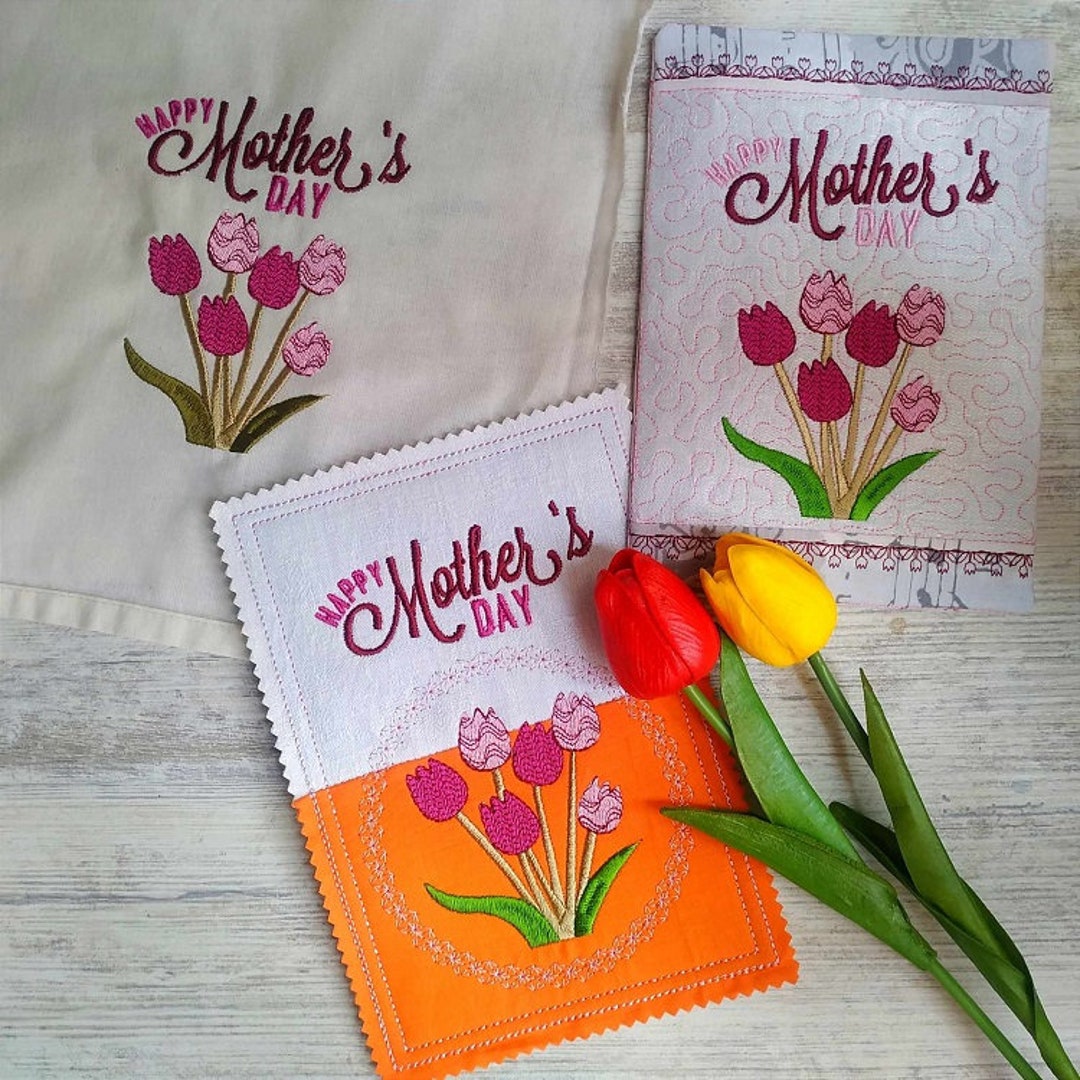 Mothers Day Machine Embroidery Designs Set - Instant Download Files - Etsy
