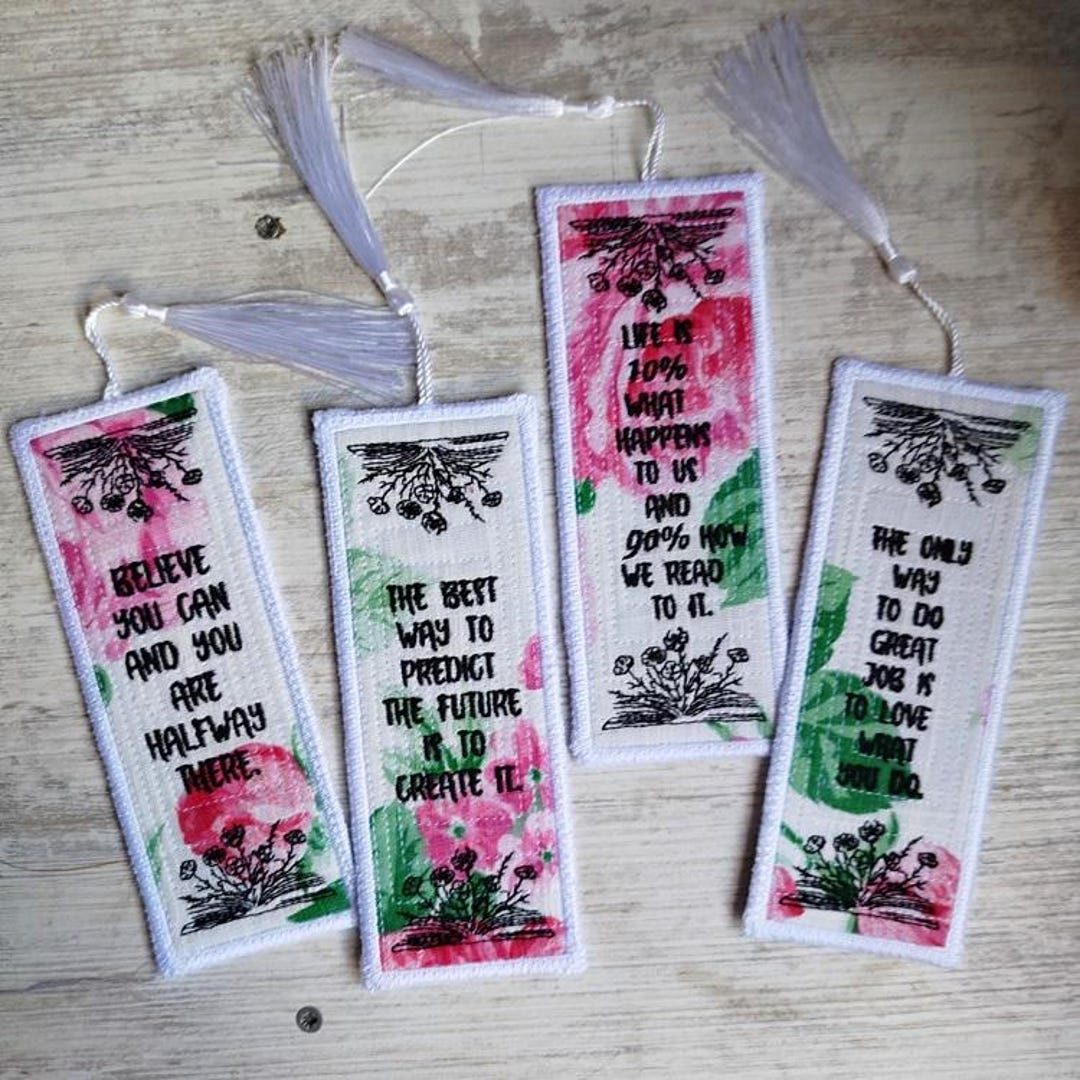 ITH Bookmarks to Inspire Machine Embroidery Designs Set - Instant ...