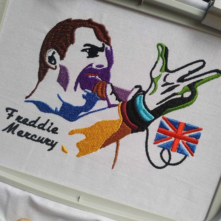 Freddie Colorful Machine Embroidery Design - Etsy