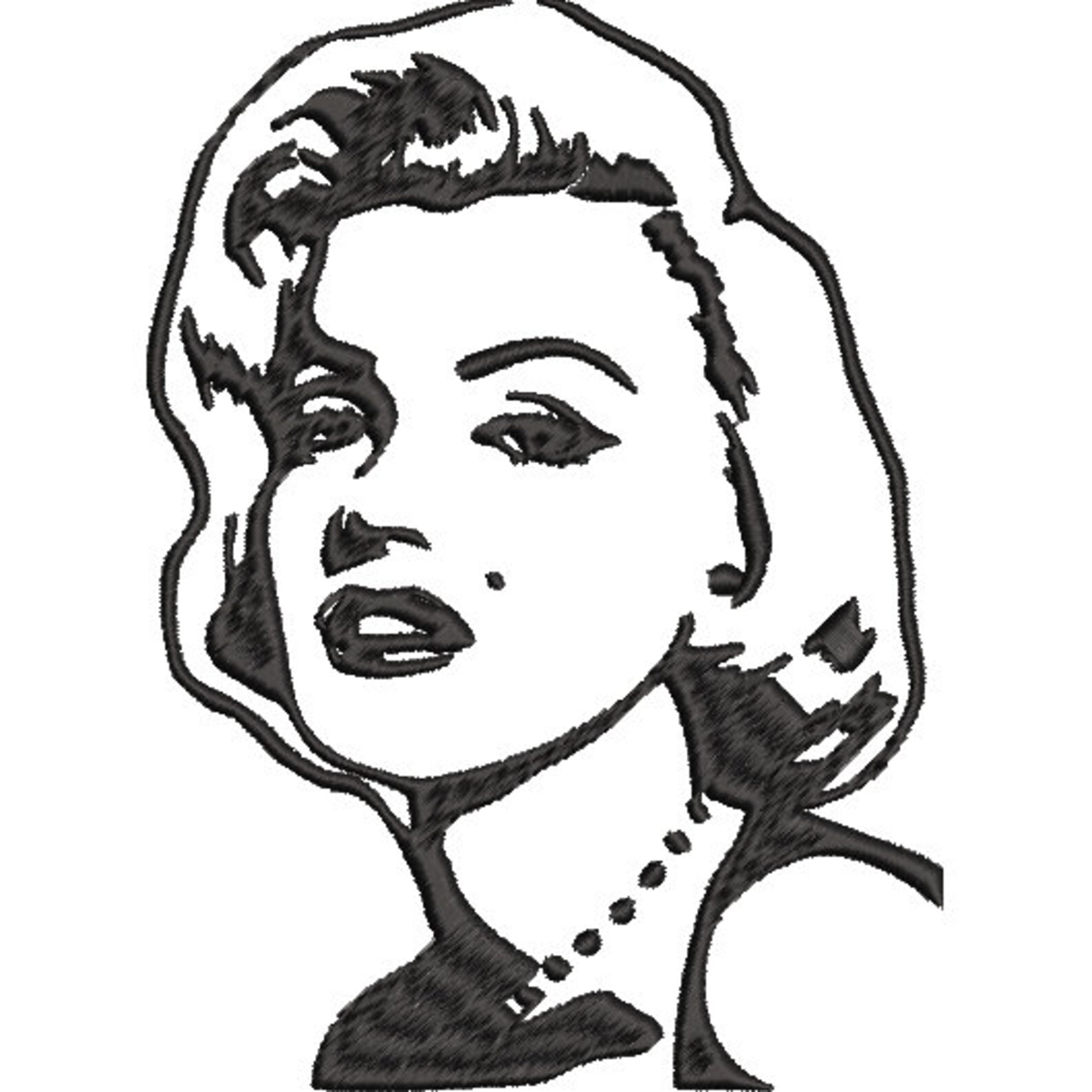 Actresses Machine Embroidery Designs Set of Four Designs Instant ...